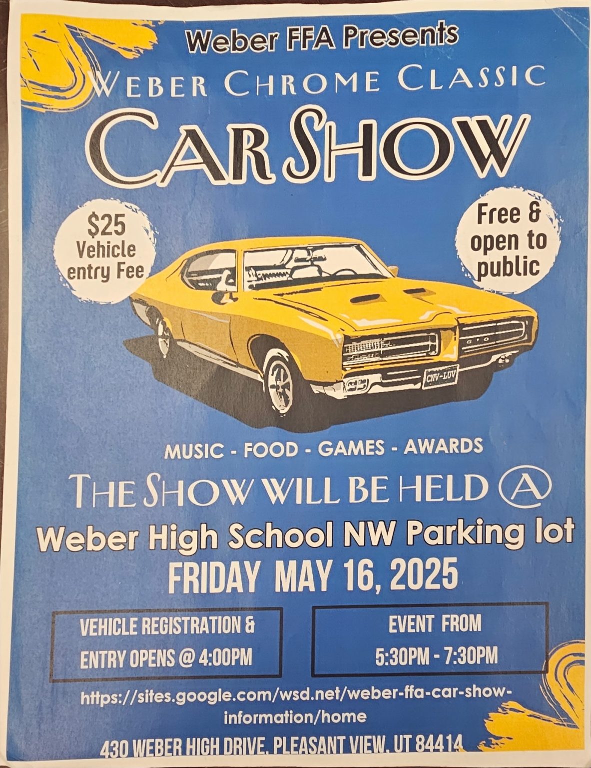 Weber Chrome Classic Car Show - Utah Car Culture